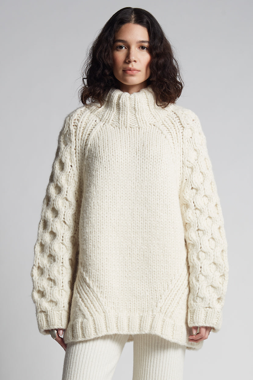 CAILIN SWEATER | IVORY – Eleven Six Knits