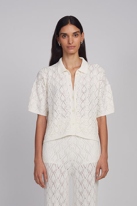 GIA SHIRT | IVORY – Eleven Six Knits