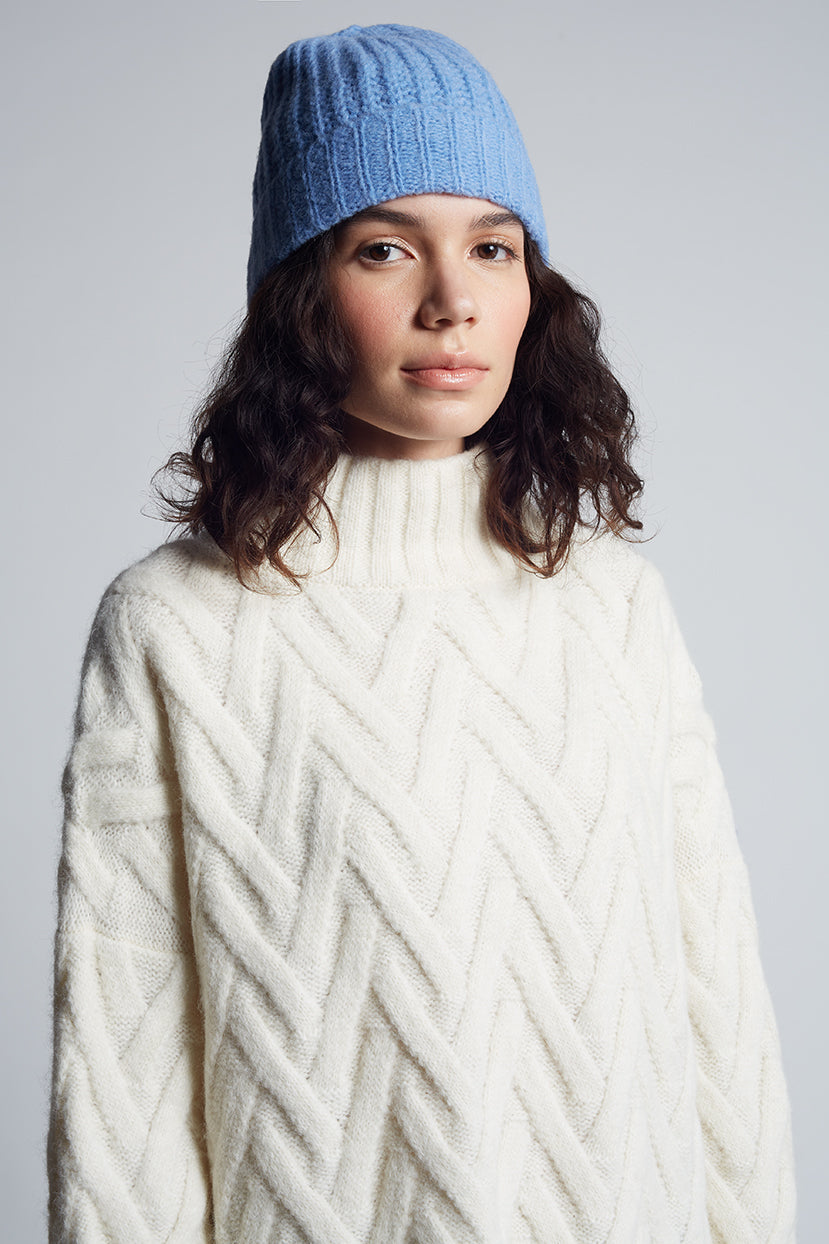 SOPHIA HAT | PERI BLUE – Eleven Six Knits
