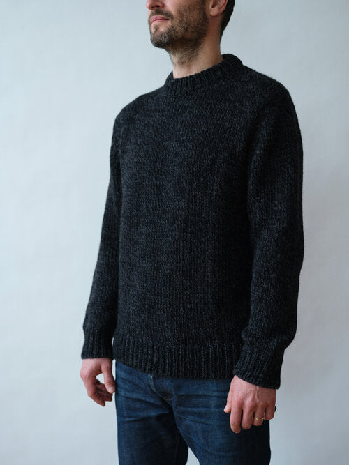 NICK SWEATER | GRAPHITE TWEED – Eleven Six Knits